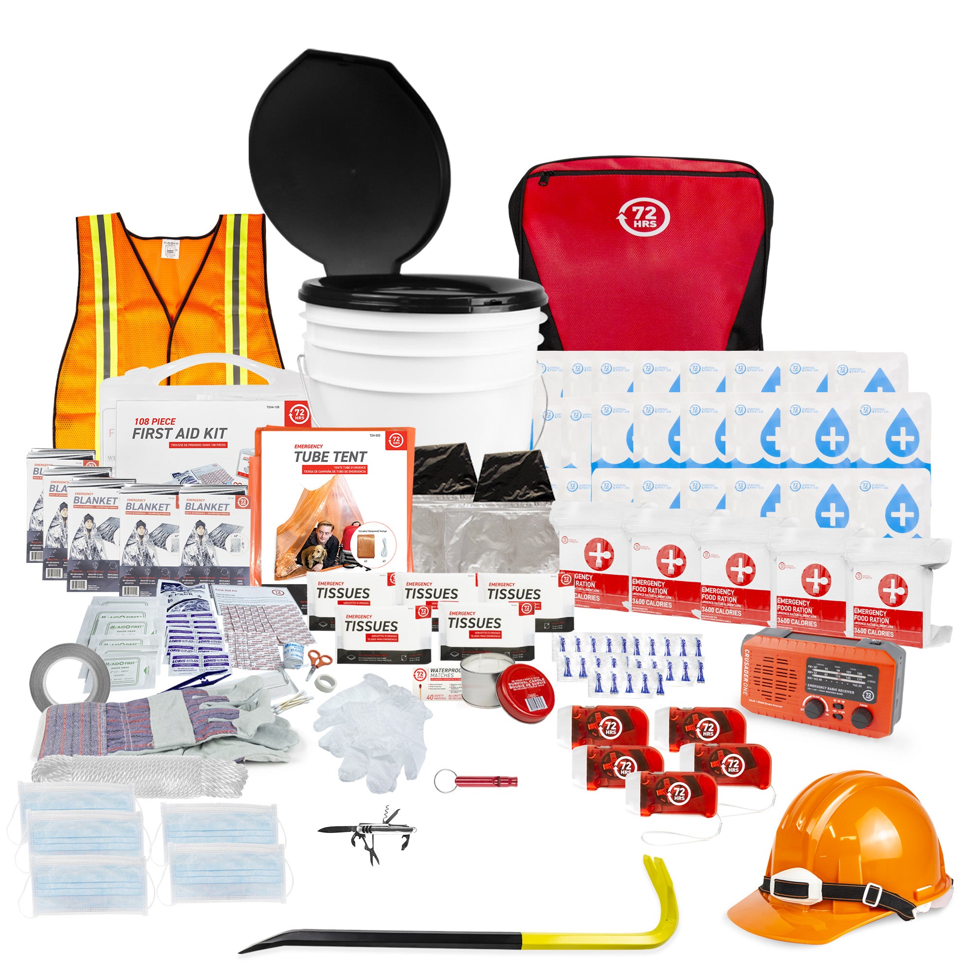 Deluxe Group Emergency Earthquake Survival Kit and Preparedness ...